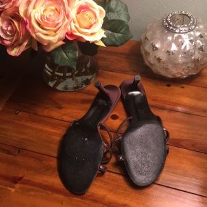 Nina | Shoes | Nina Brand Brown Beaded Heels | Poshmark